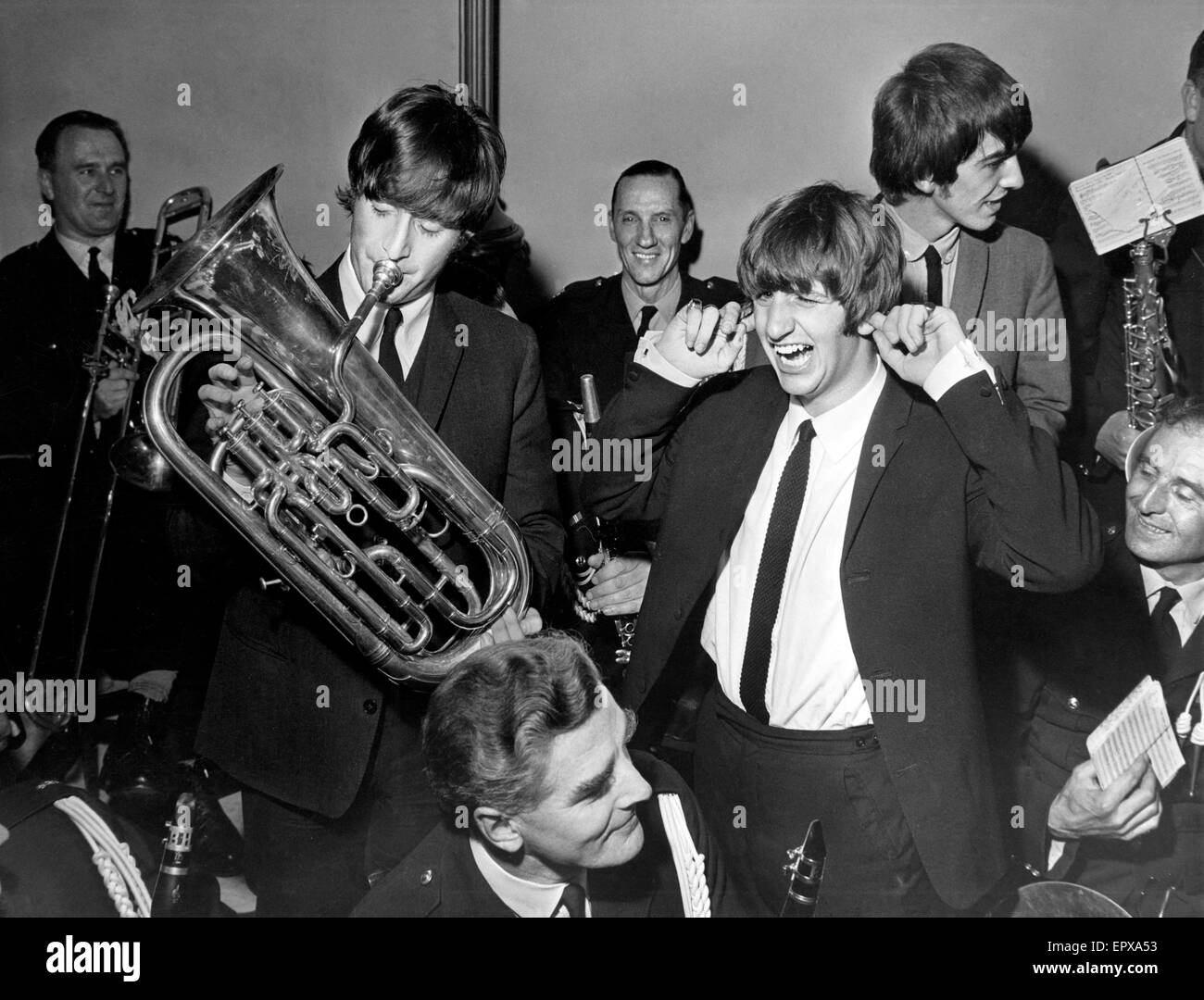 The Beatles in Liverpool, Friday 10th July 1964. Back home for evening ...