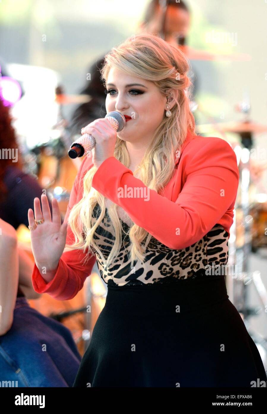 New York, NY, USA. 22nd May, 2015. Meghan Trainor on stage for NBC ...
