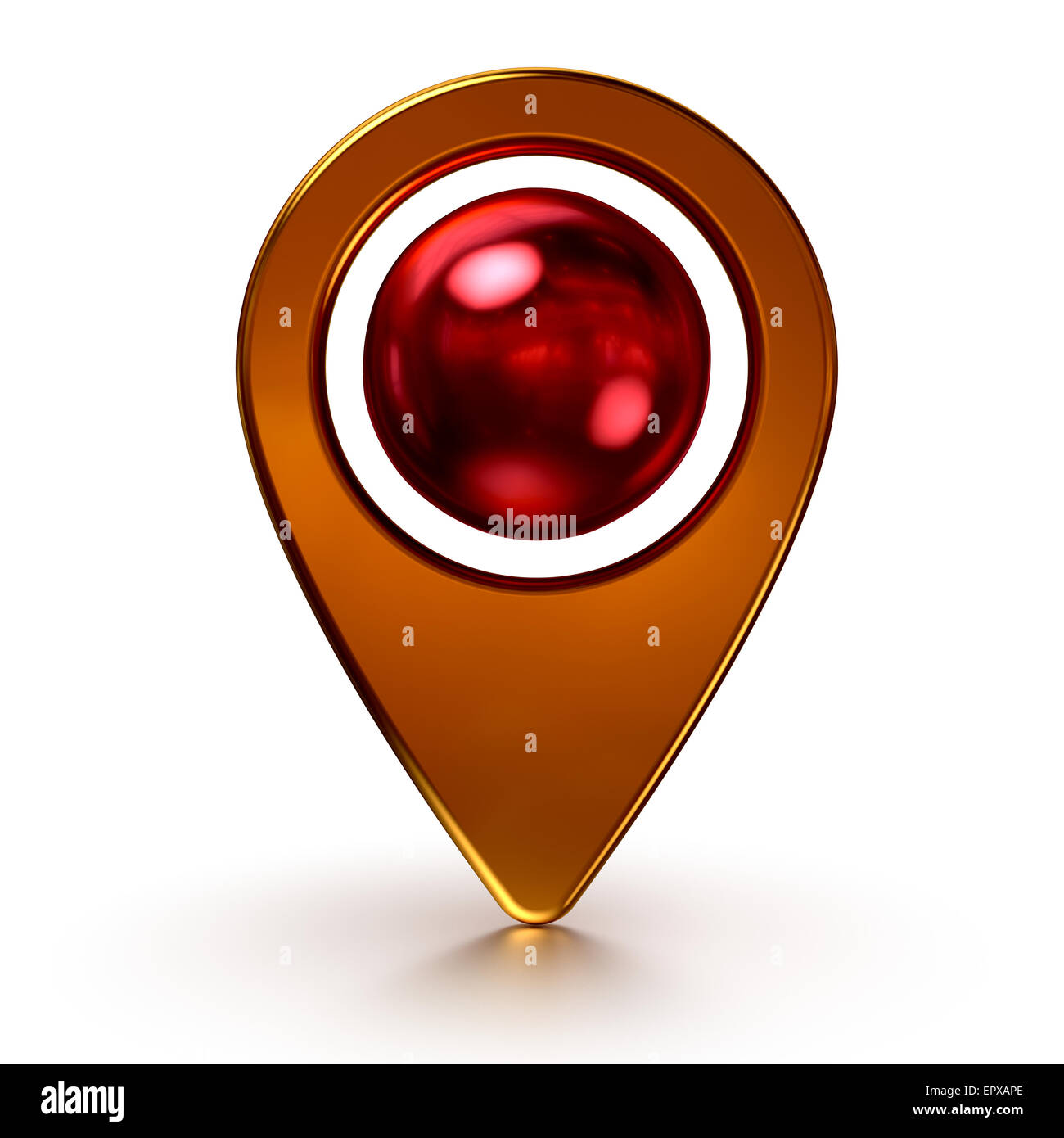 3D rendering of the place pointer simbol Stock Photo - Alamy