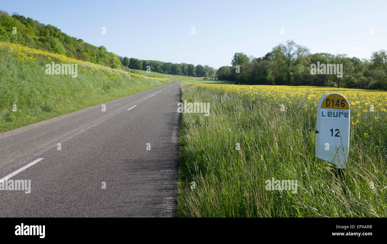 Road sign normandy hi-res stock photography and images - Alamy