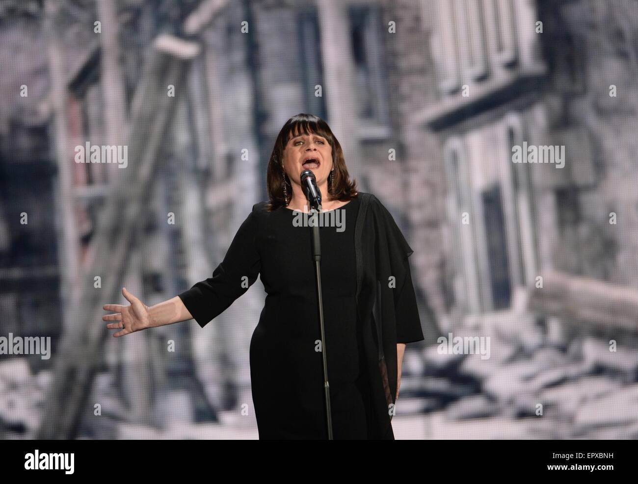 Vienna, Austria. 22nd May, 2015. Singer Lisa Angell representing France ...