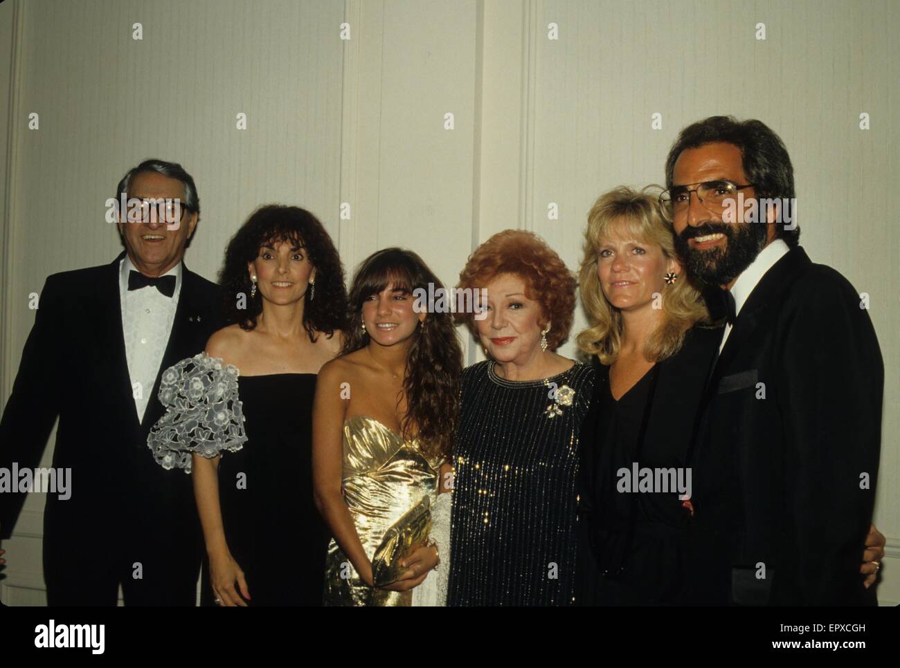DANNY THOMAS with family 1987. © Michelson/Globe Photos/ZUMA Wire/Alamy ...