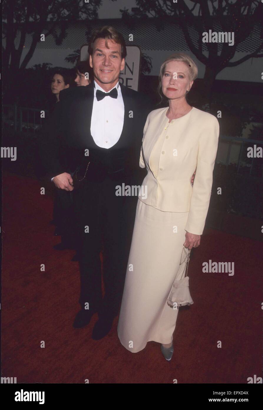 PATRICK SWAYZE with wife at the 54th Golden Awards 1997.k7469. © Lisa ...