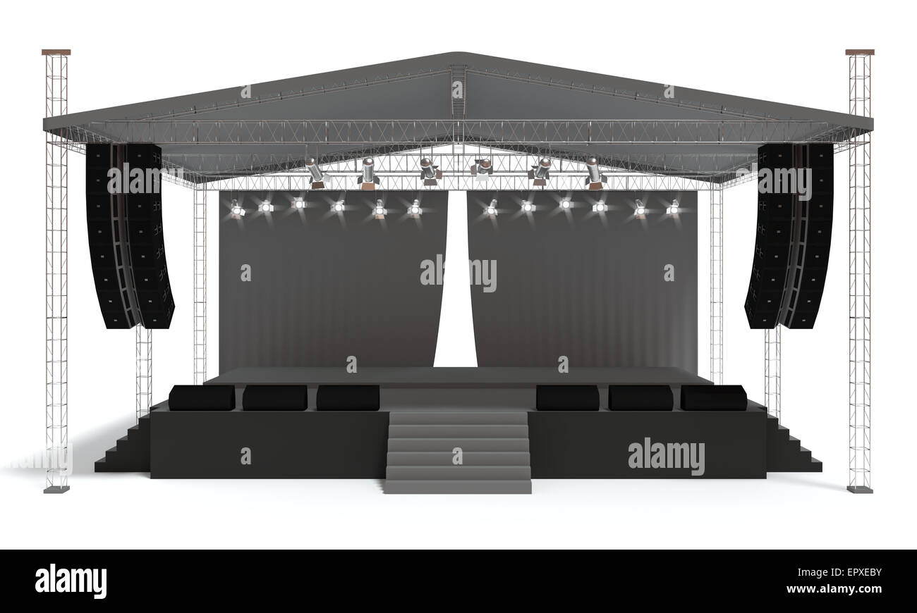 3D rendering of the stage Stock Photo - Alamy