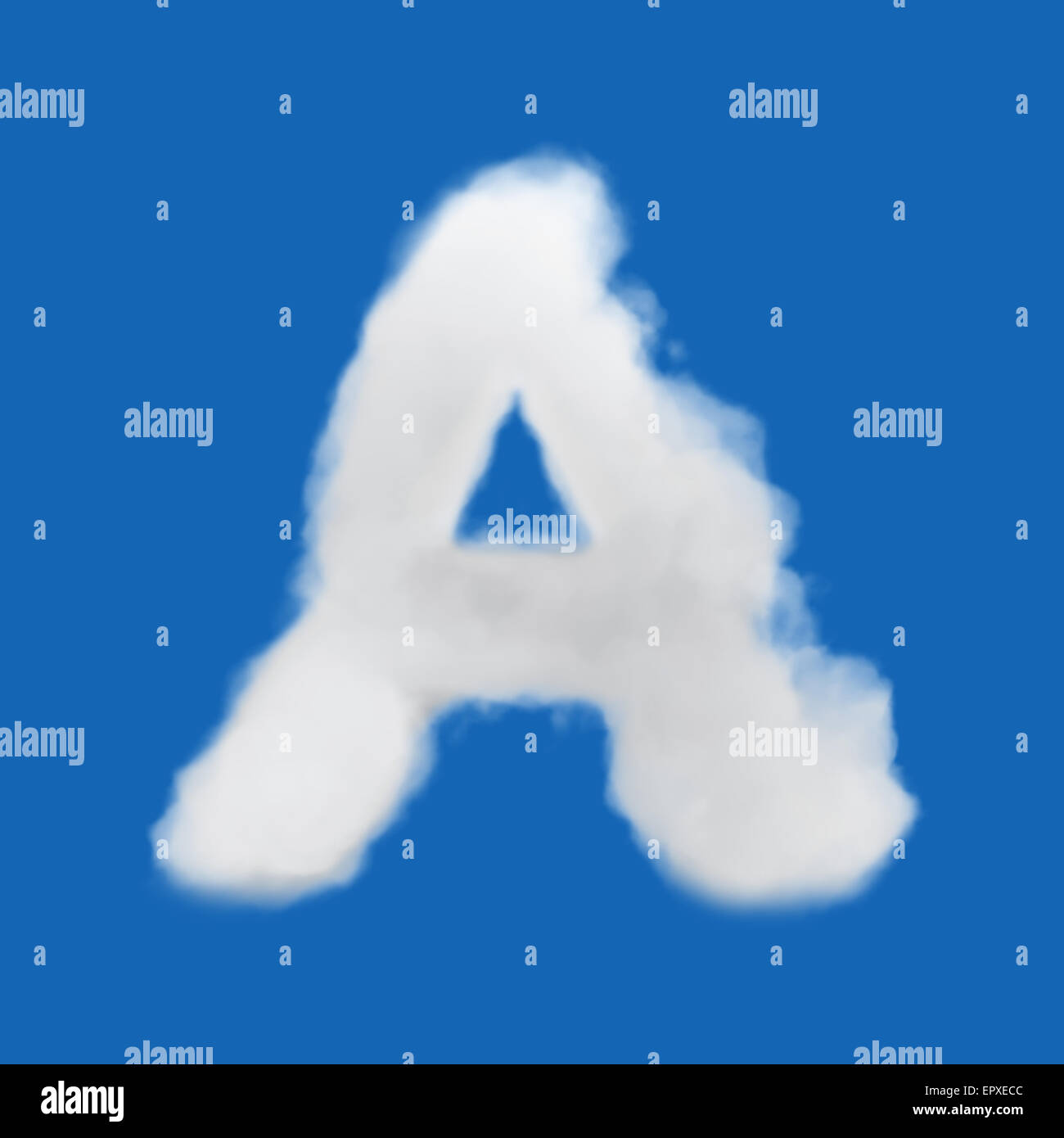 3D rendering of the cloud letter Stock Photo - Alamy