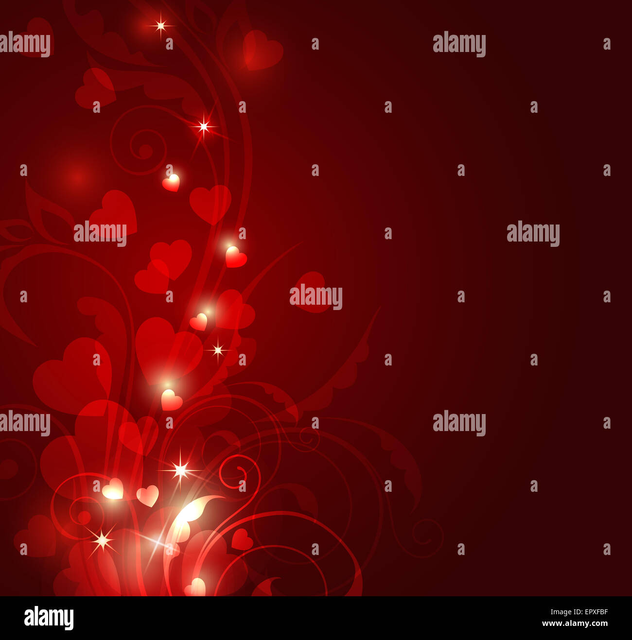 Red decorative background for Valentine's Day Stock Photo - Alamy