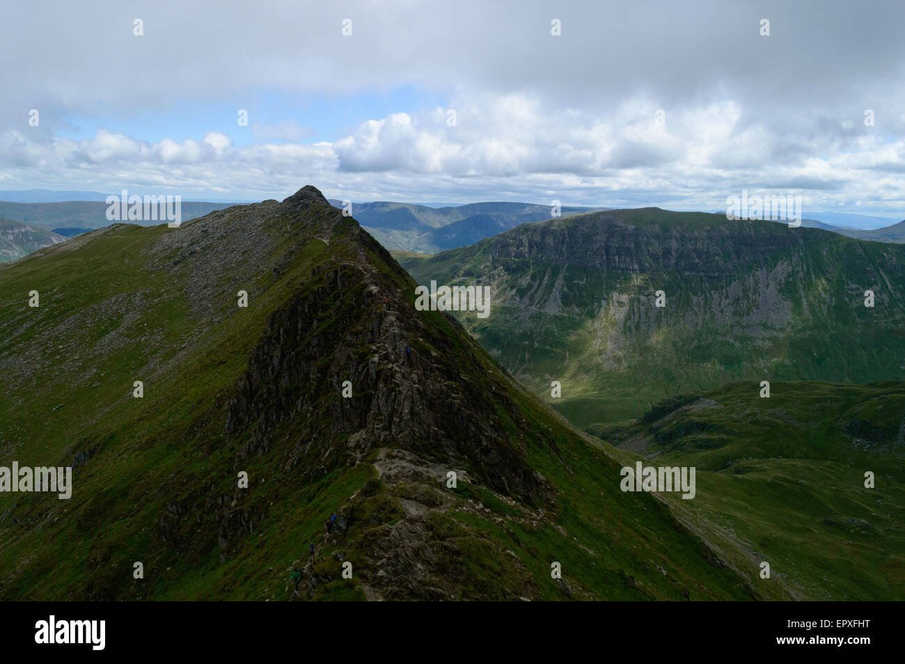 Striding Edge and St Sunday Crag Stock Photo - Alamy