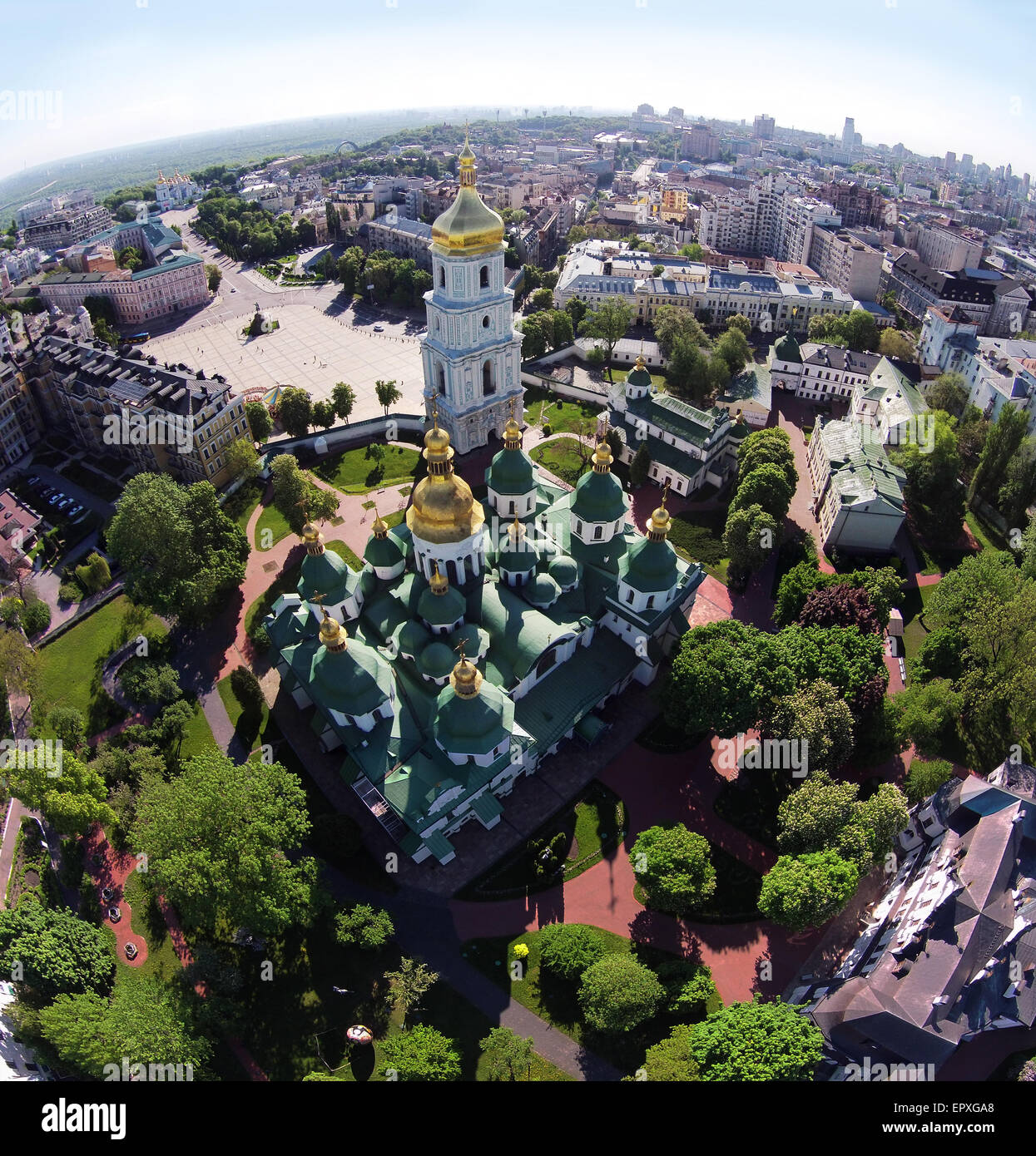 aerial view of Saint Sophia Cathedral in Kiev, Ukraine Stock Photo - Alamy