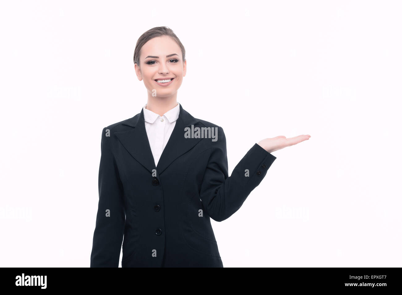 Beautiful woman in formal clothes Stock Photo - Alamy