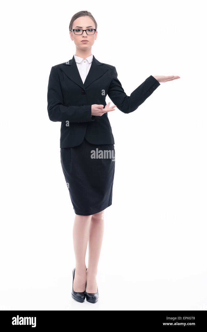 Beautiful woman in formal clothes Stock Photo - Alamy