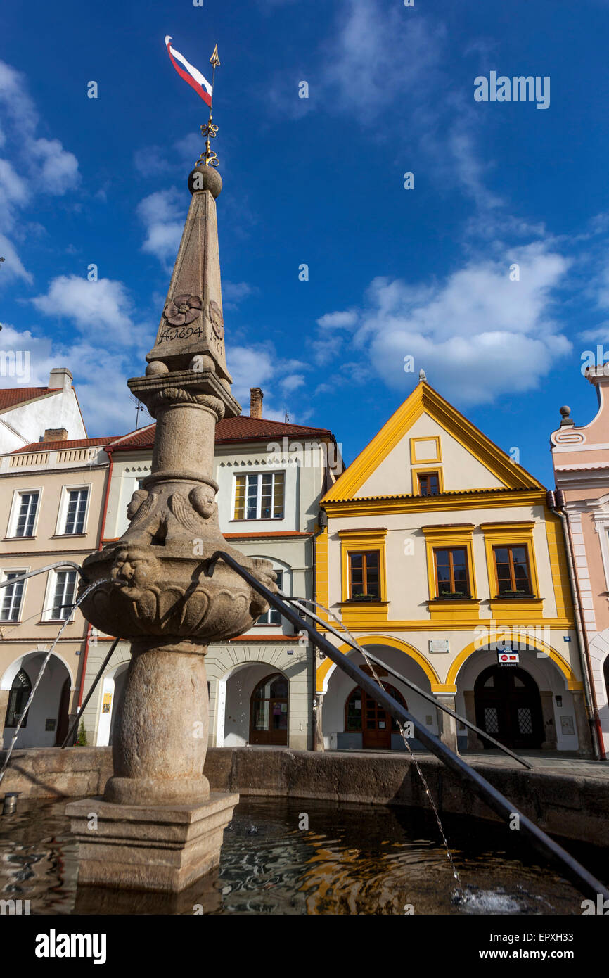 Historic old town, Trebon, Czech Stock Photo - Alamy