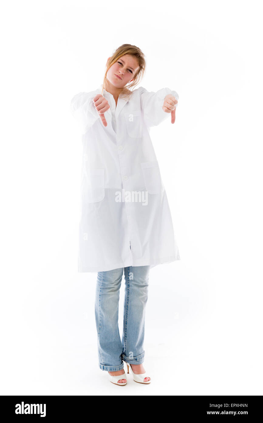 Model in studio isolated on white background Stock Photo - Alamy