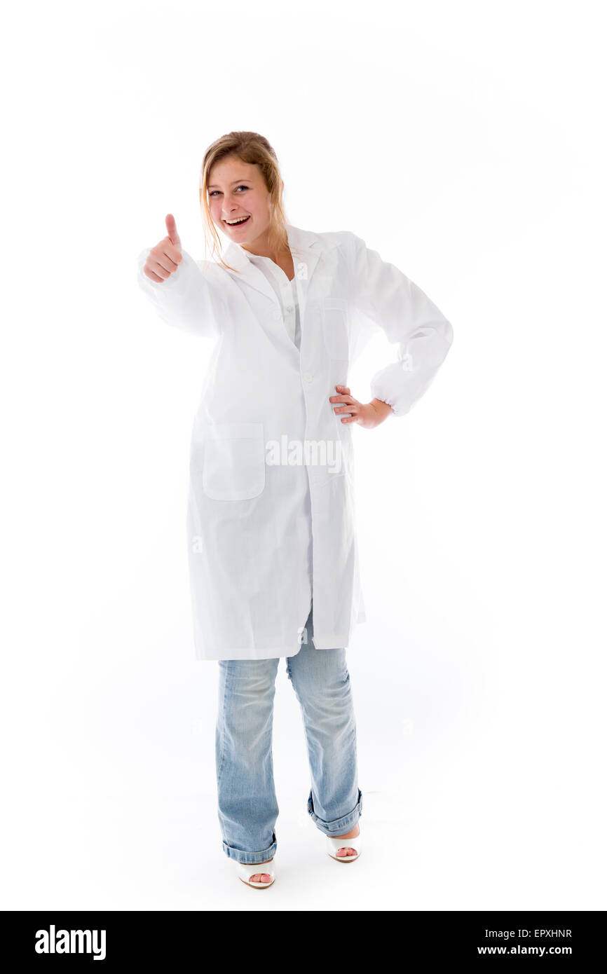 Model in studio isolated on white background Stock Photo - Alamy