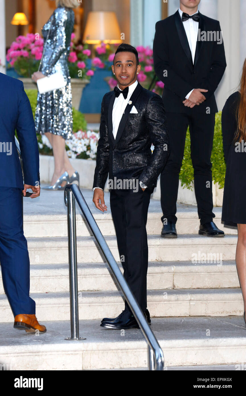 Lewis Hamilton attending the amfAR's Cinema Against Aids Gala during ...
