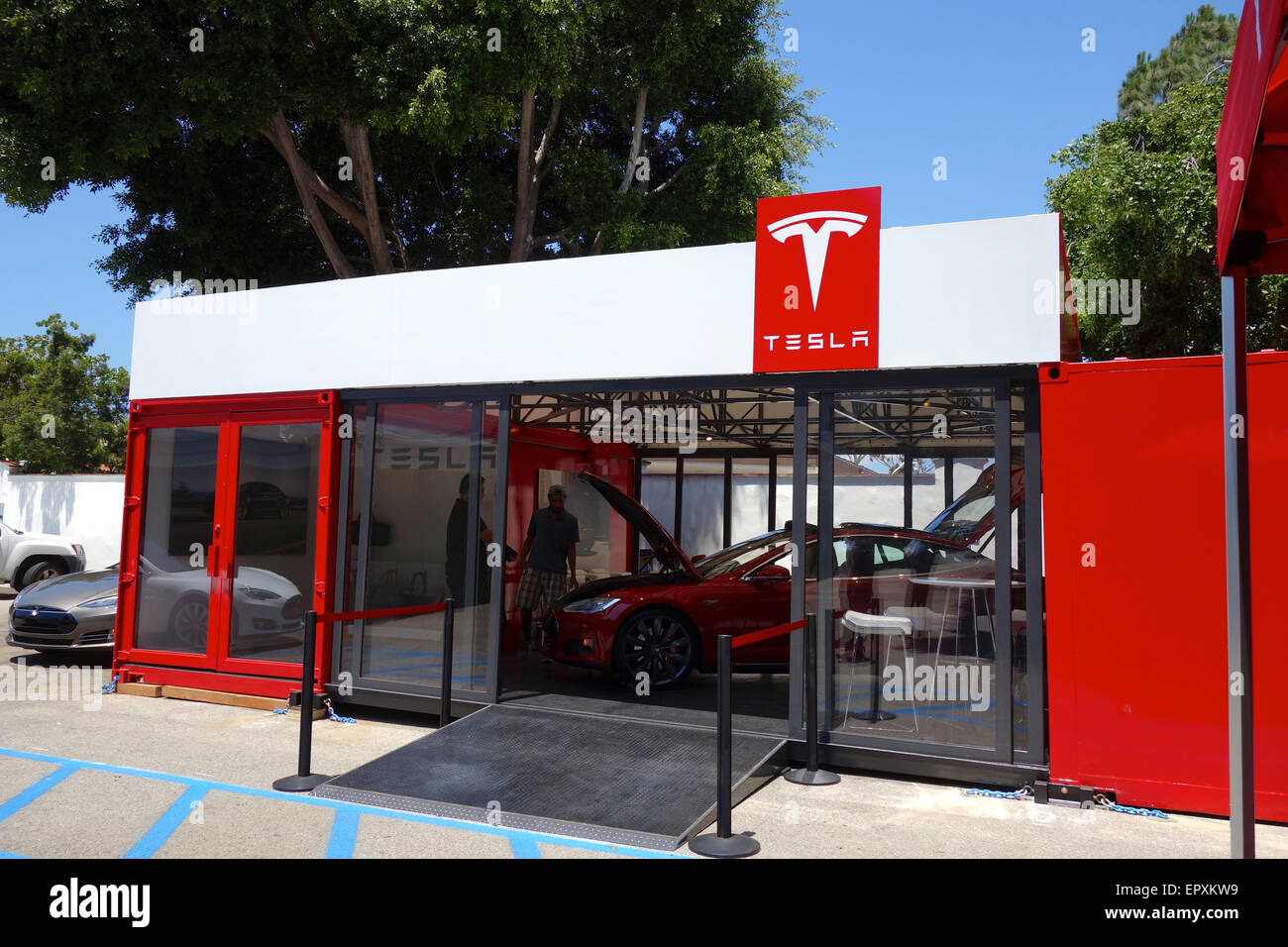 Santa Barbara, California USA- 22nd May, 2015 The first U.S. Tesla ...