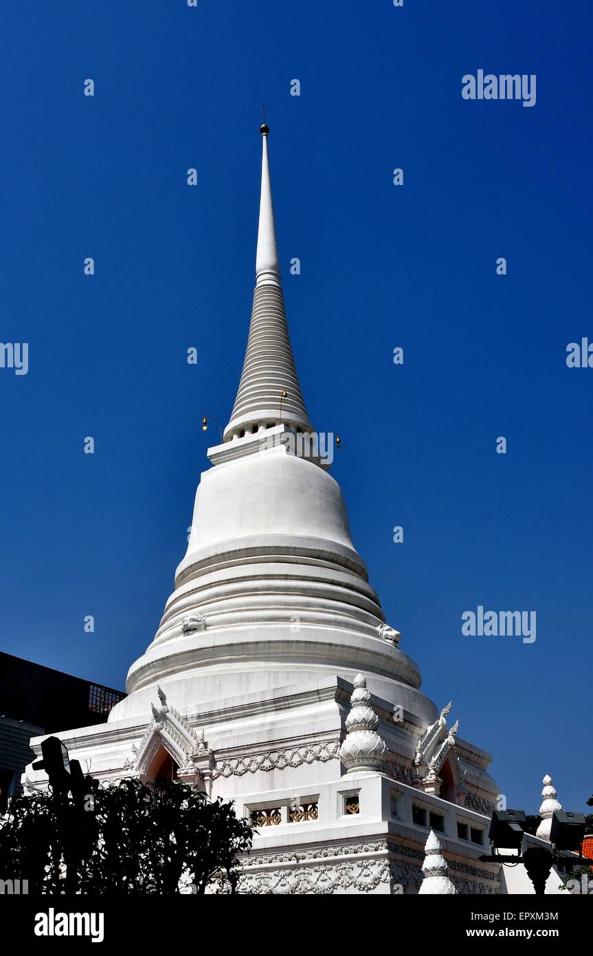 Bangkok, Thailand: The immense bell-shaped Chedi with a ringed spire at ...