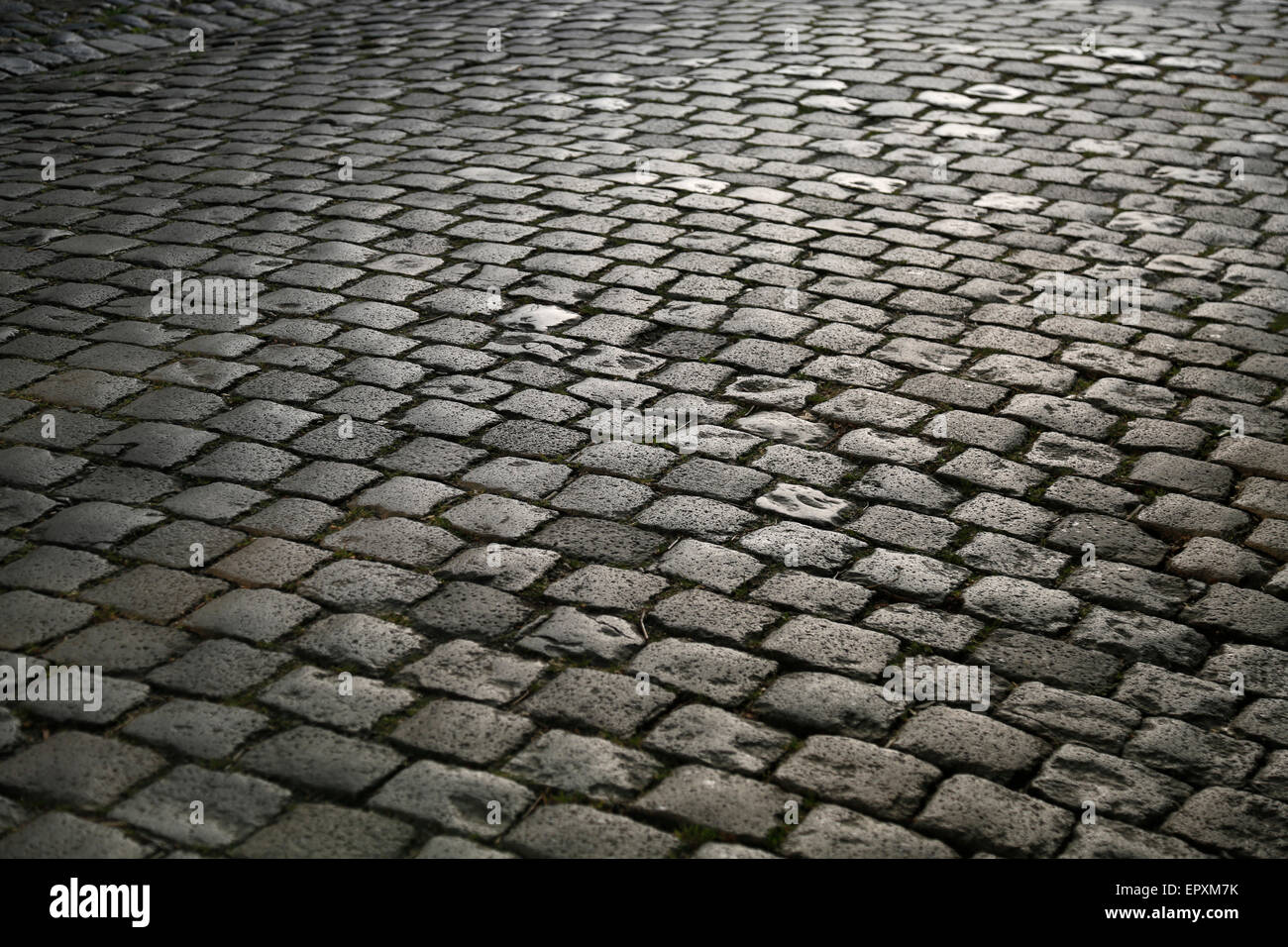 A Cobblestone Road Stock Photo - Alamy
