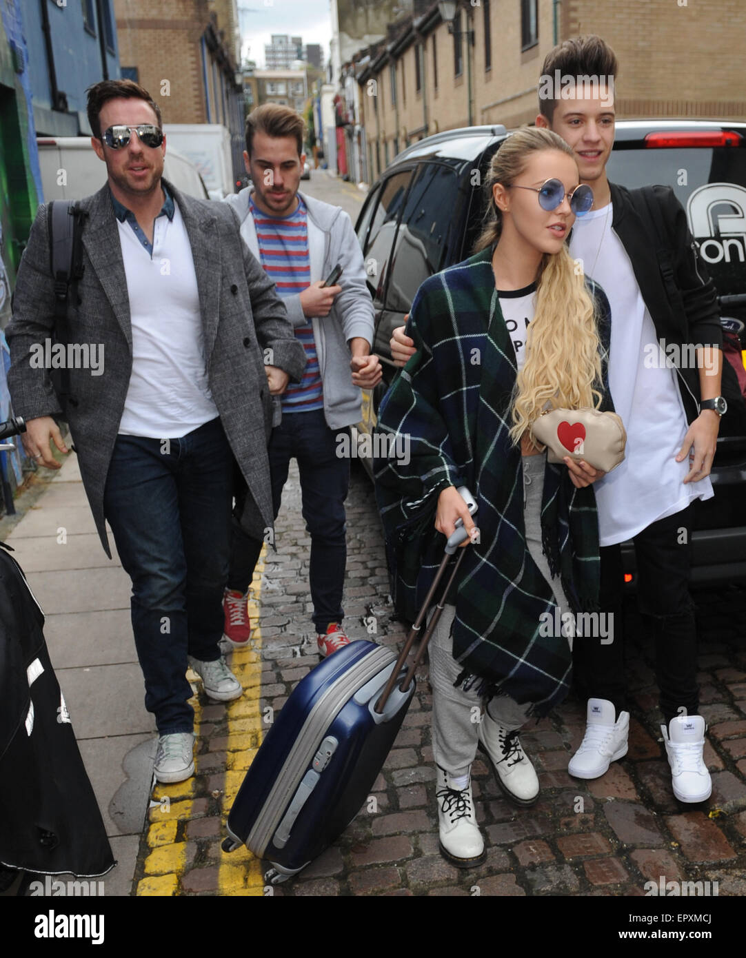 'The X Factor' contestants arrive at a recording studio to rehearse for ...