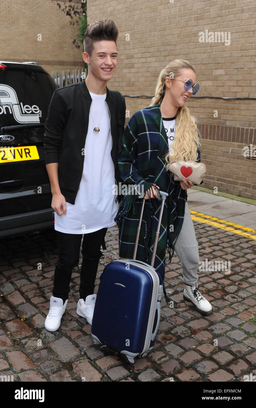 'The X Factor' contestants arrive at a recording studio to rehearse for ...