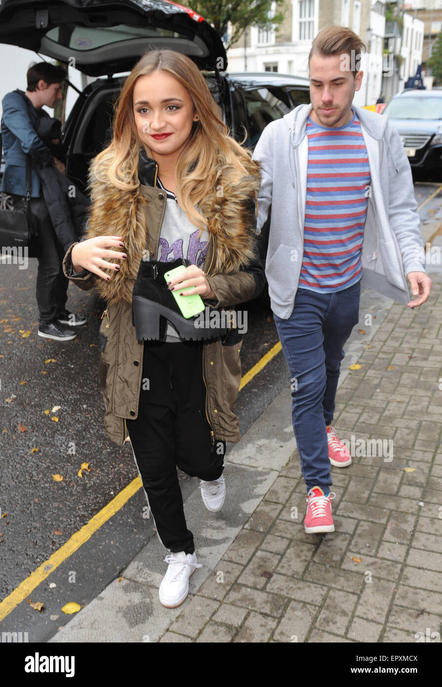 'The X Factor' contestants arrive at a recording studio to rehearse for ...