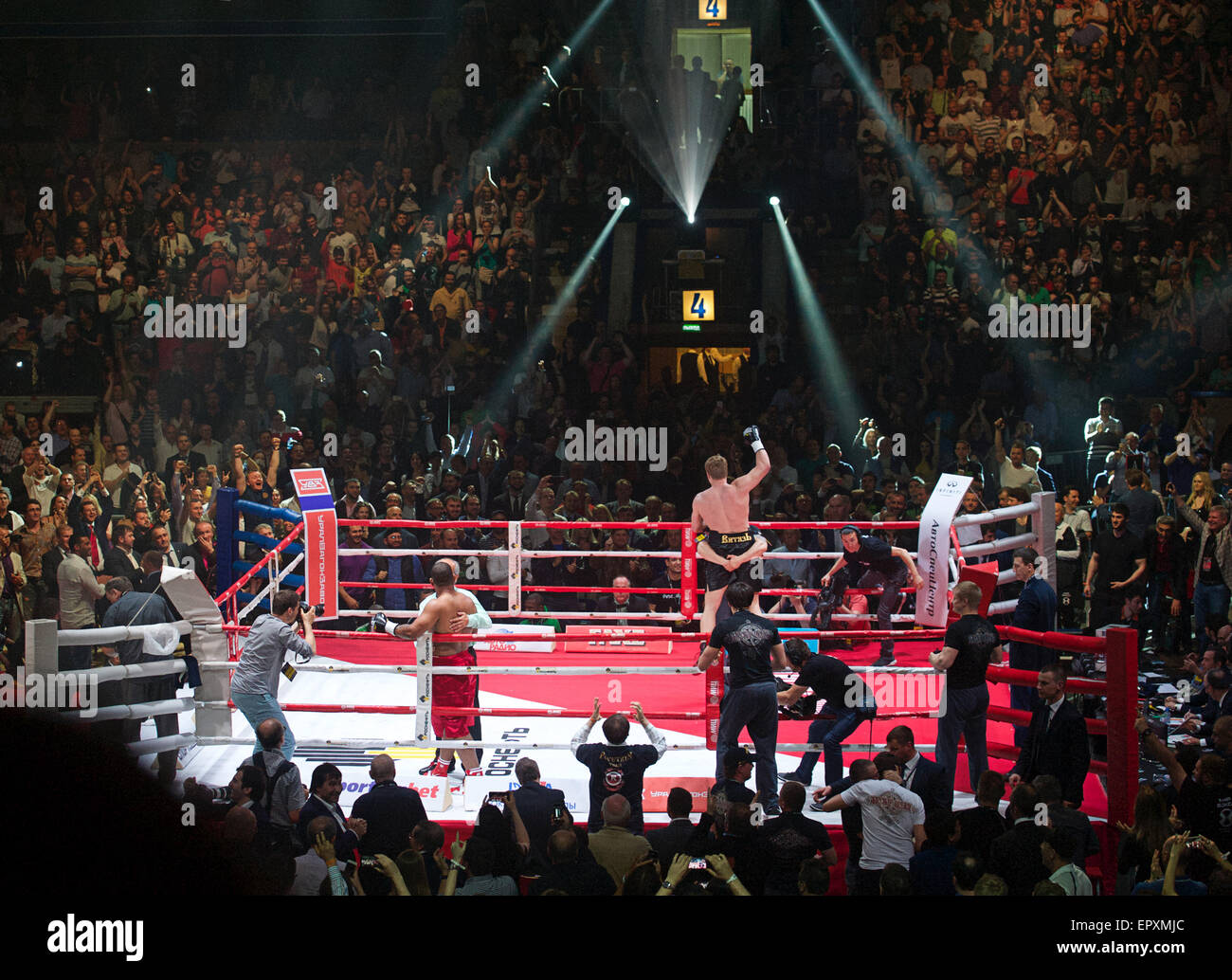 Moscow, Russia. 22nd May, 2015. Russian boxer Alexander Povetkin ...