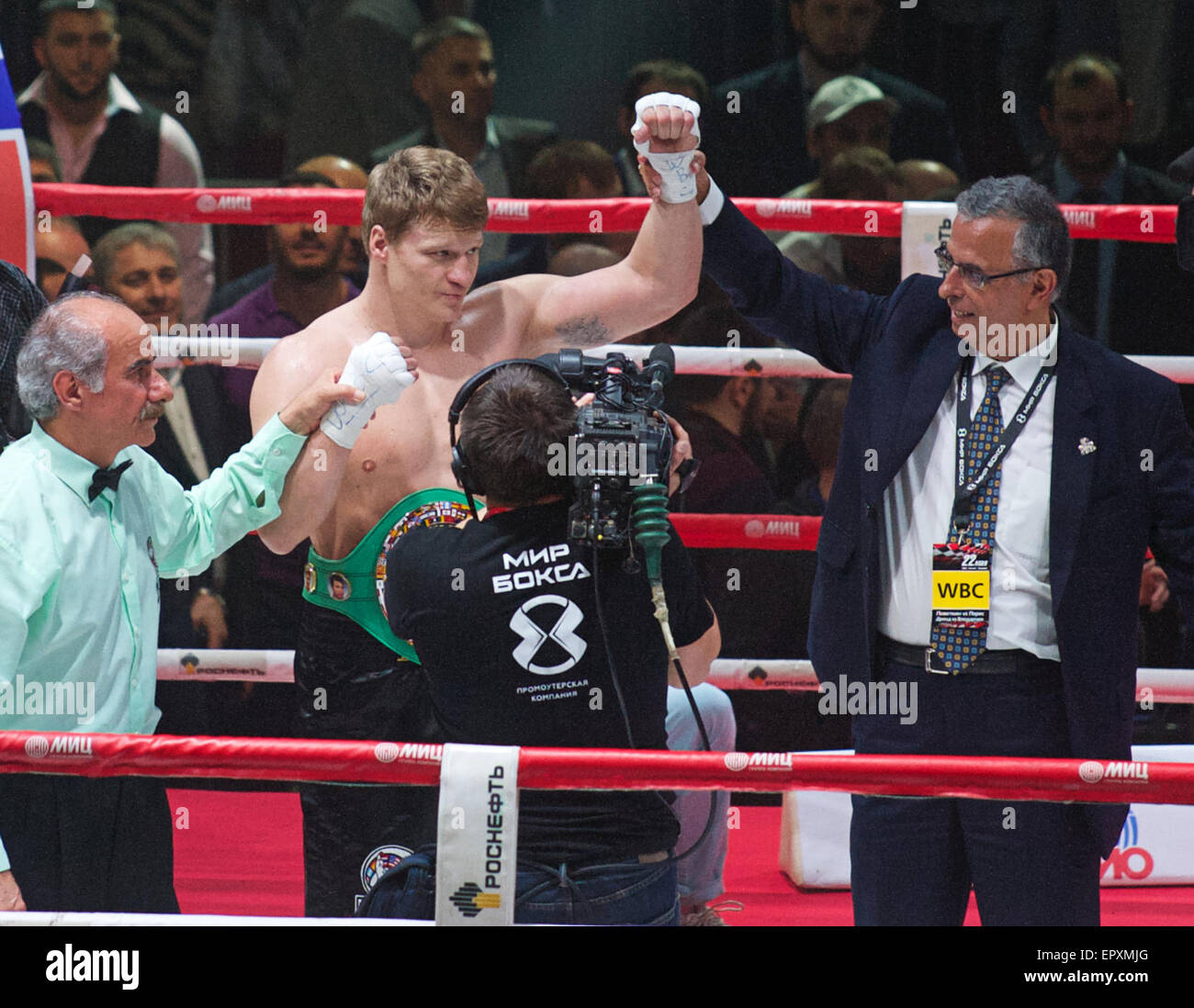 Moscow, Russia. 22nd May, 2015. Russian boxer Alexander Povetkin ...