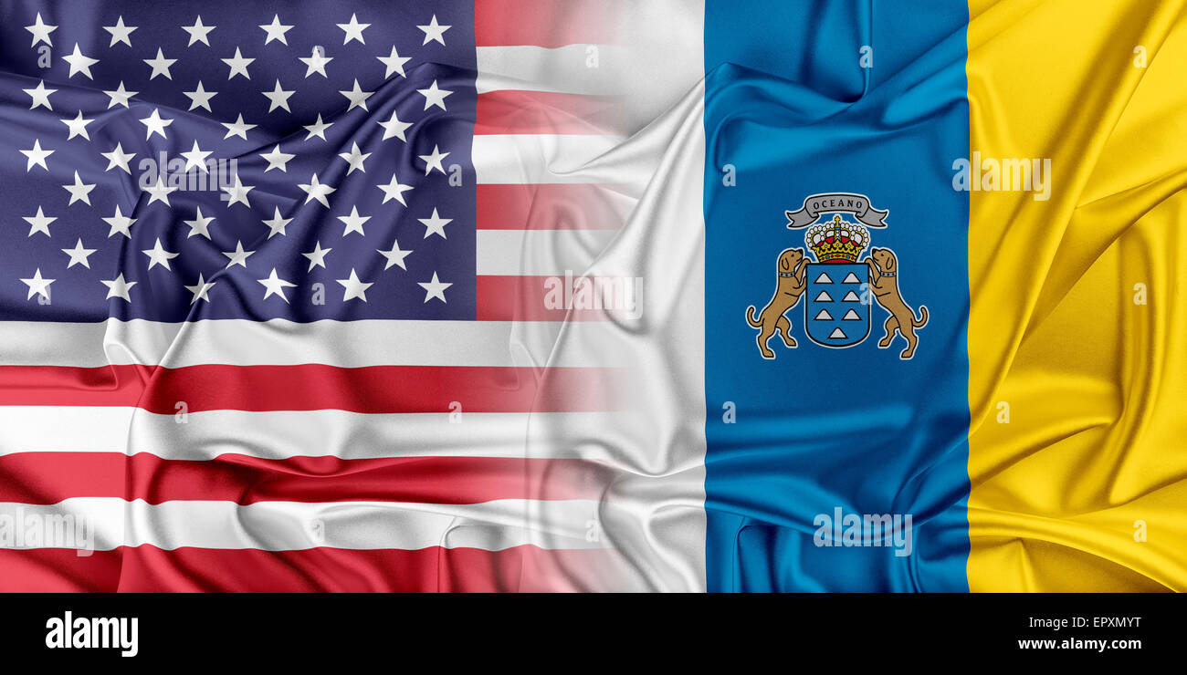 USA and Canary Islands Stock Photo - Alamy
