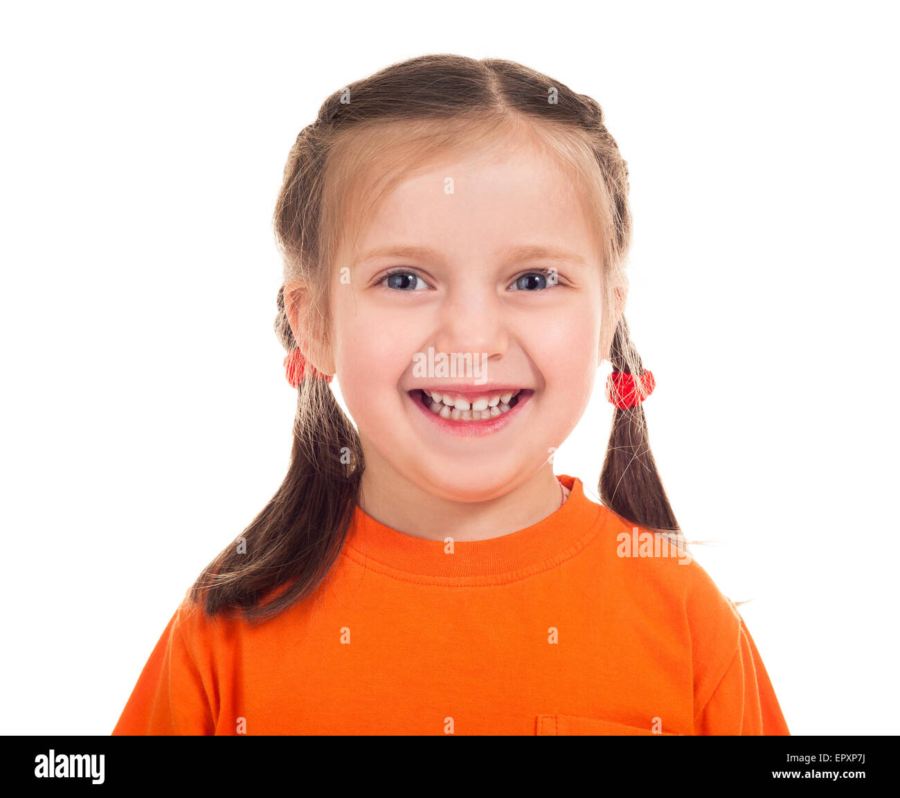 happy little girl portrait Stock Photo - Alamy