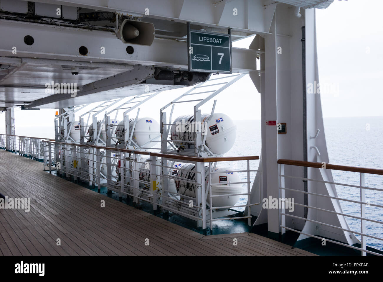 Cruise ship lifeboat hi-res stock photography and images - Alamy
