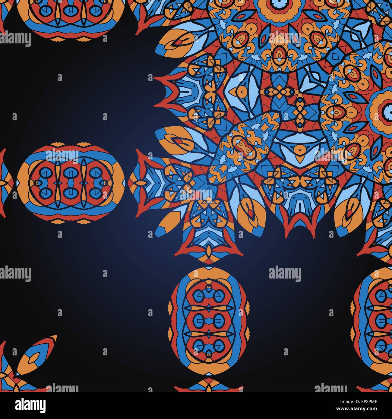 Ornamental corner template for menu, greeting card, invitation or cover ...