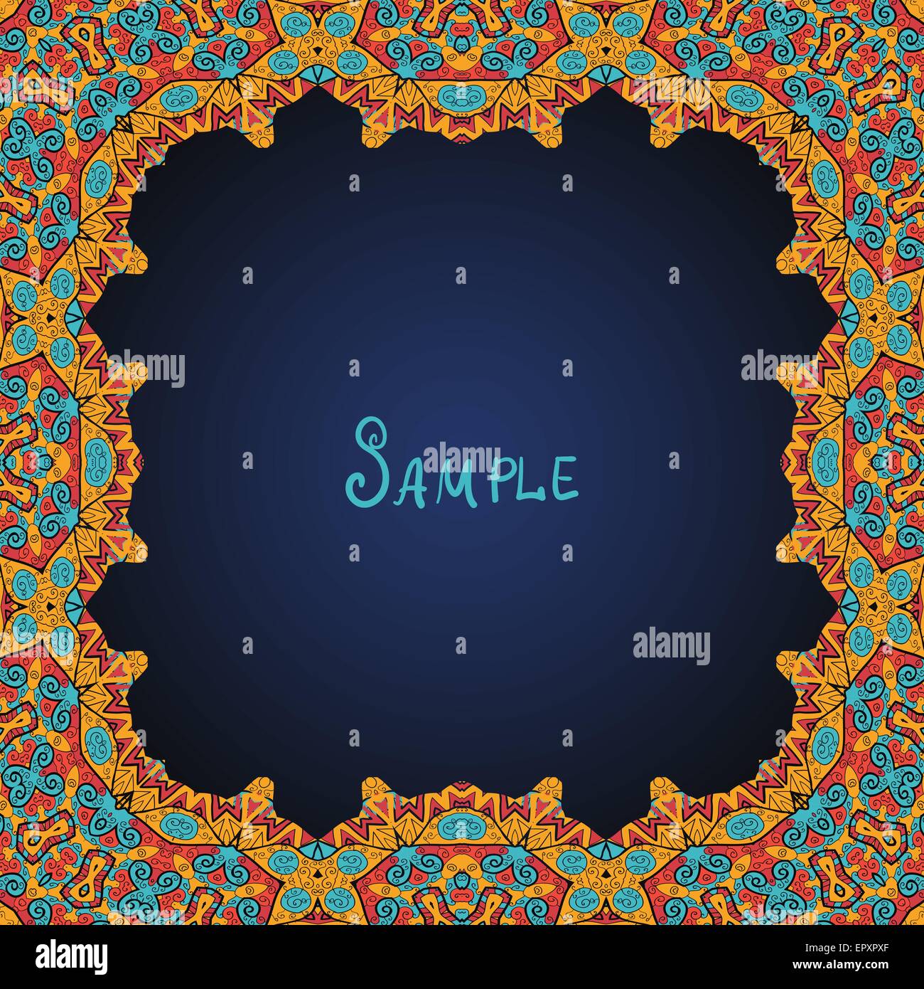 Arabesque border frame hi-res stock photography and images - Alamy