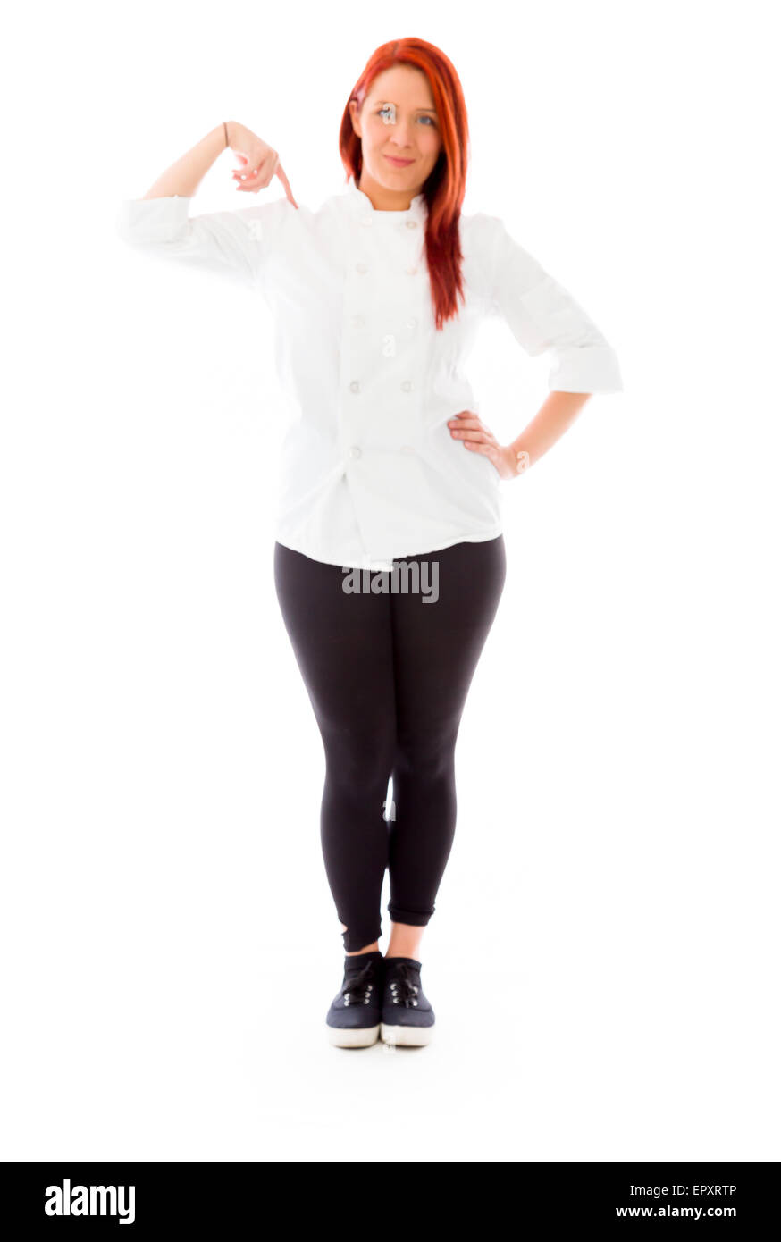 Model in studio isolated on white background Stock Photo - Alamy