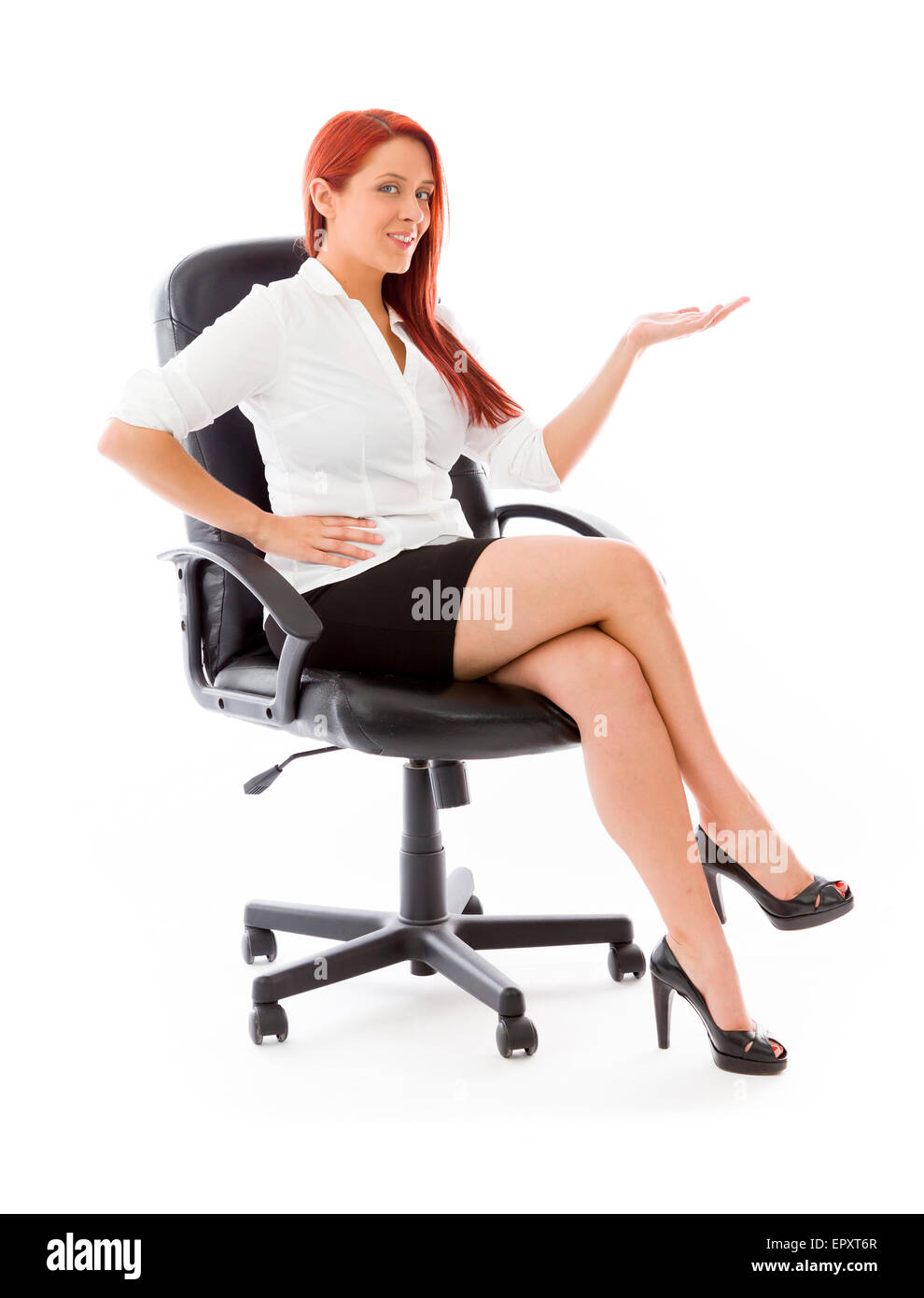 Model in studio isolated on white background Stock Photo - Alamy