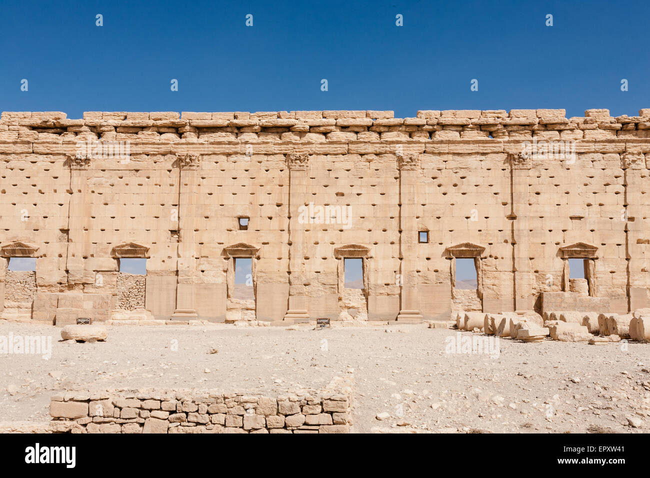 The outer wall of the temple complex Stock Photo - Alamy