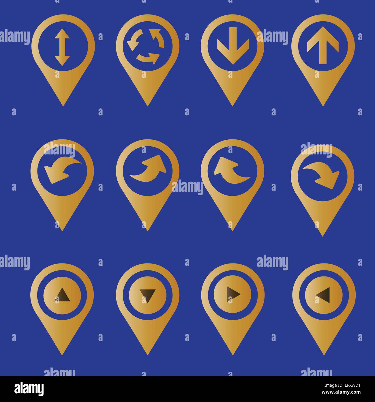 navigation icons. arrows Stock Vector Image & Art - Alamy