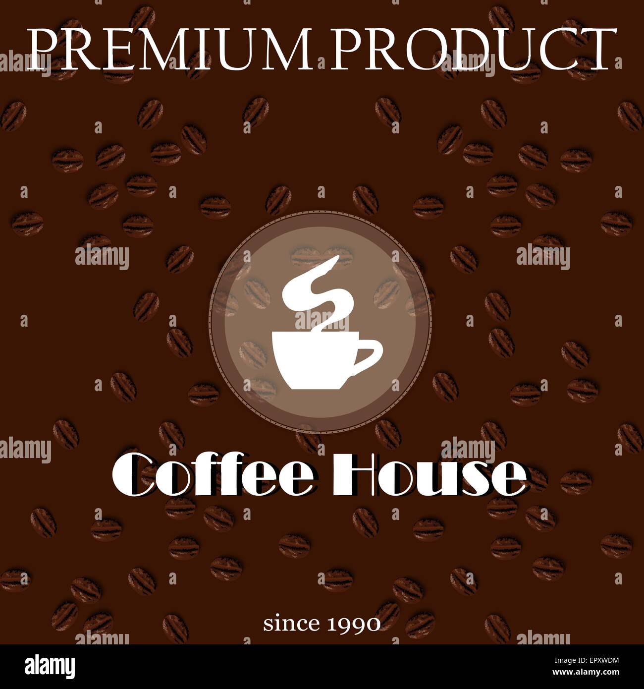 Cafe vintage poster or banner. Coffee house background Stock Vector ...
