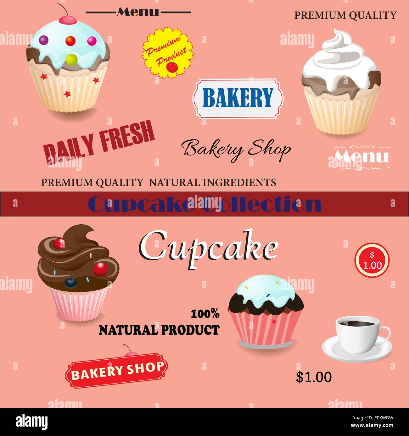 vector set for a menu Stock Vector Image & Art - Alamy