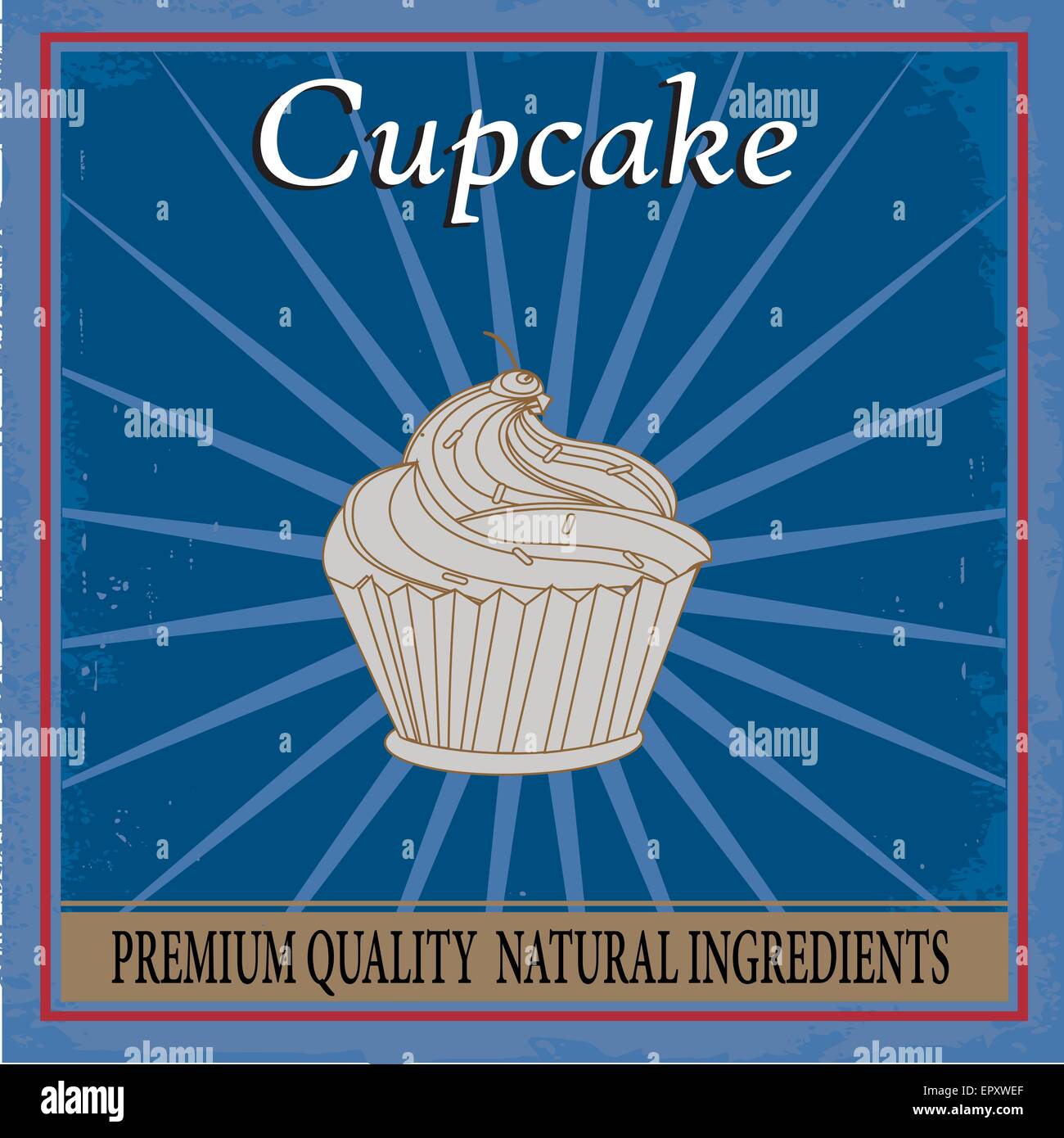 Cupcakes poster design Stock Vector Image & Art - Alamy