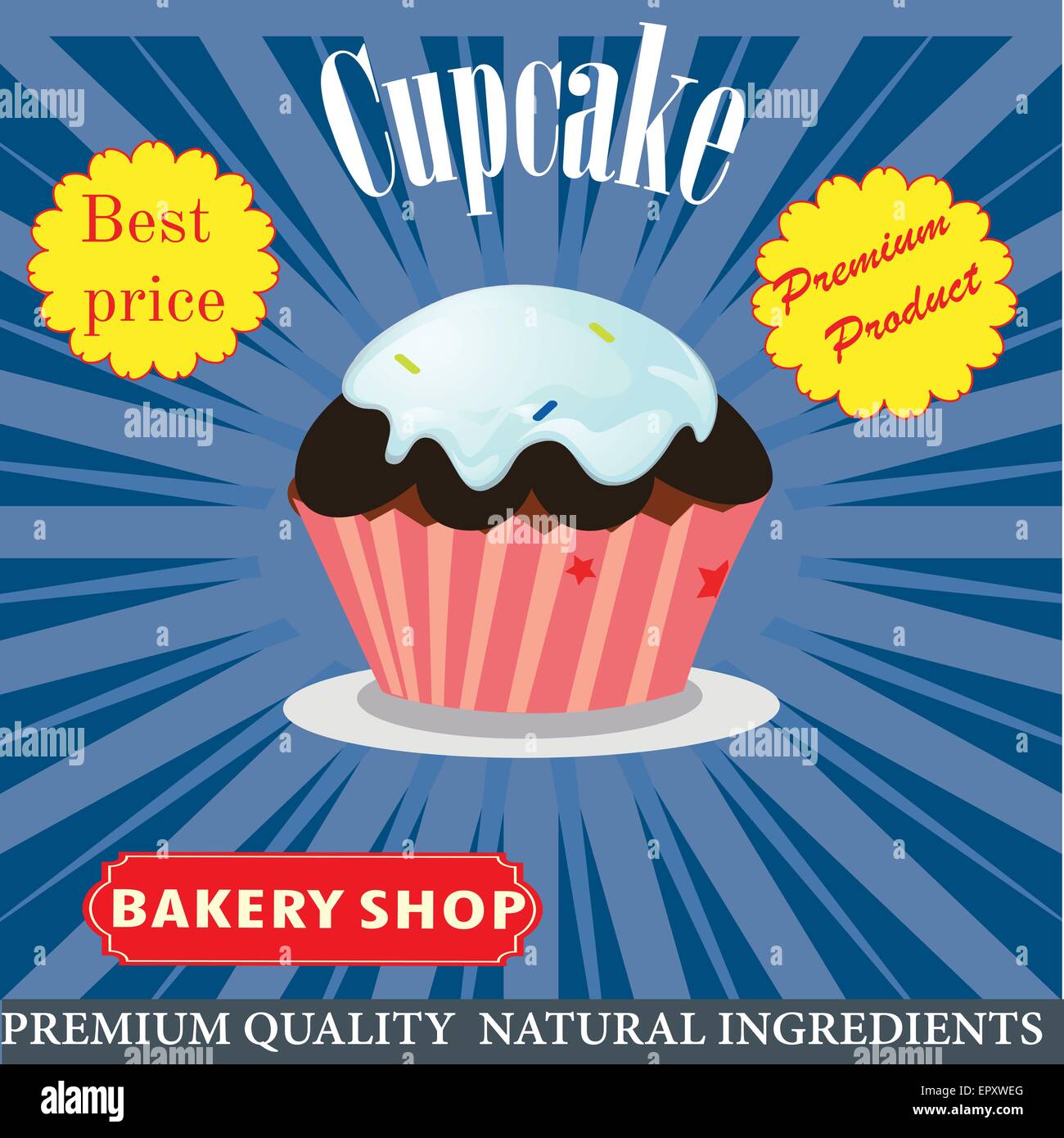 cupcake poster design Stock Vector Image & Art - Alamy