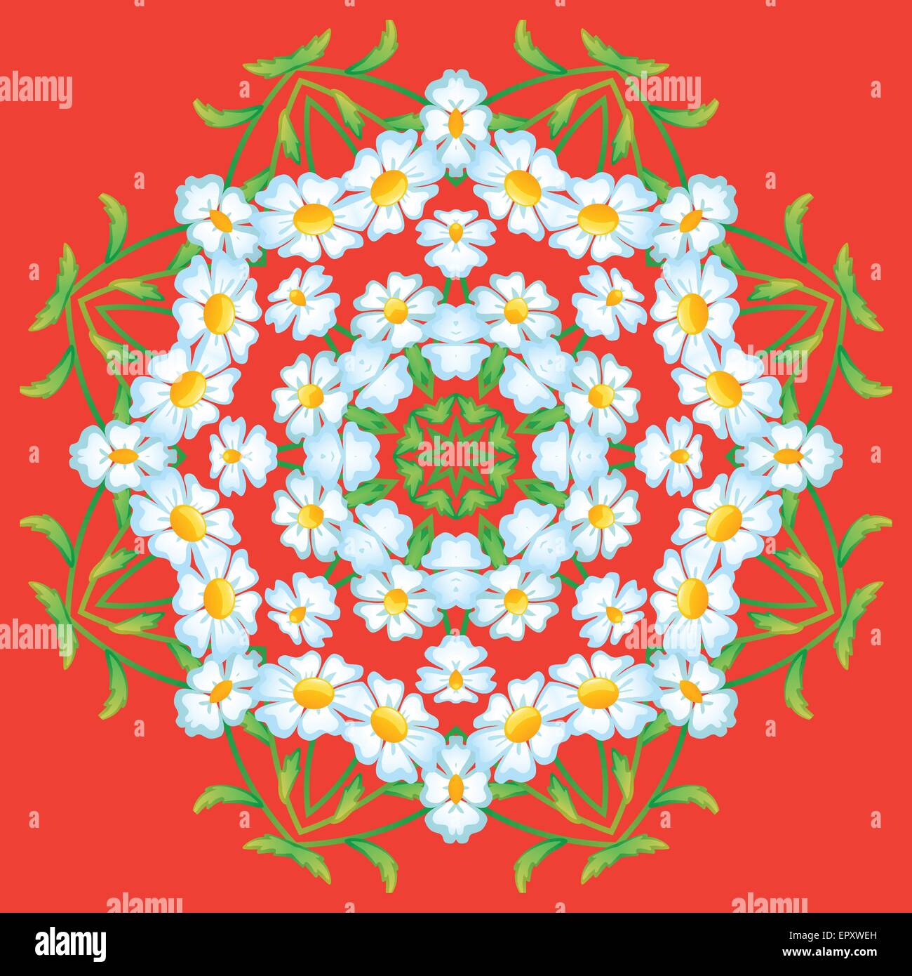 Circular floral motifs hi-res stock photography and images - Alamy