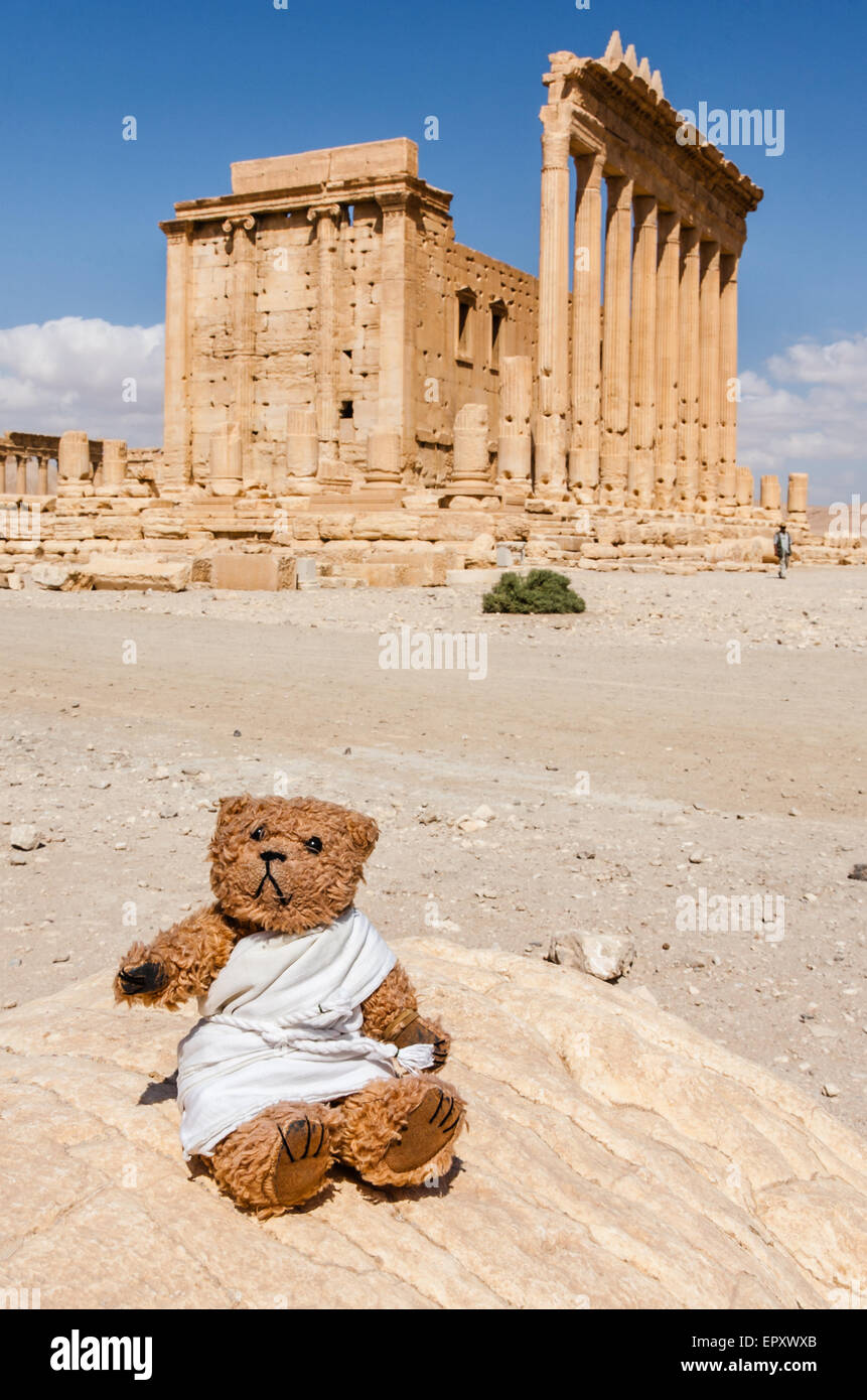 Beni a teddy bear in front of the inner temple Stock Photo - Alamy