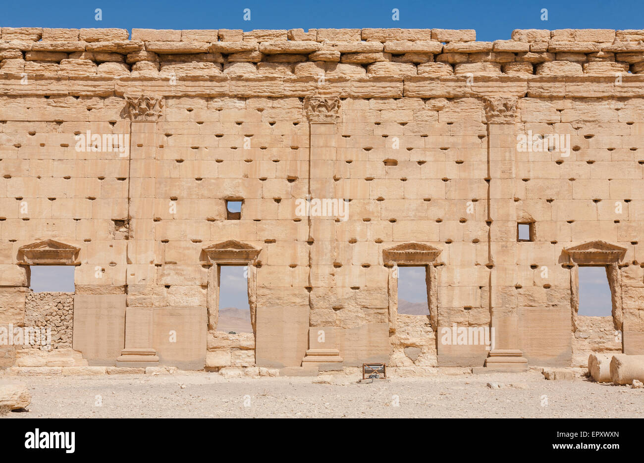 The outer wall of the temple courtyard Stock Photo - Alamy