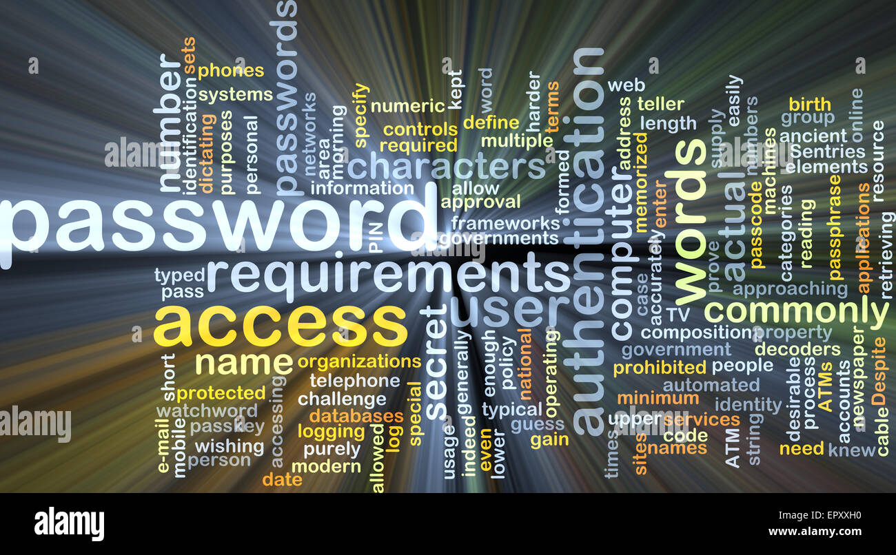 Password length hi-res stock photography and images - Alamy
