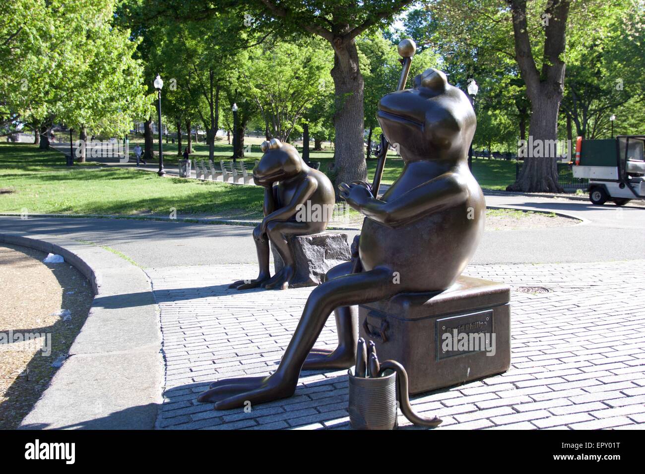 Boston common frog pond hi-res stock photography and images - Alamy