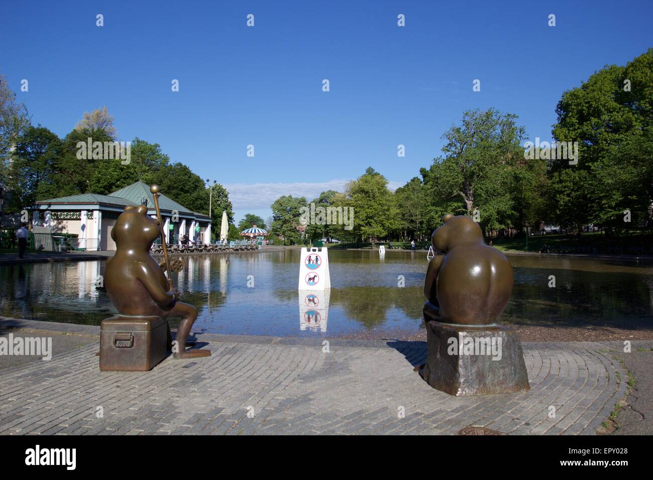 Frog Pond Boston Common Boston Massachusetts USA Stock Photo - Alamy