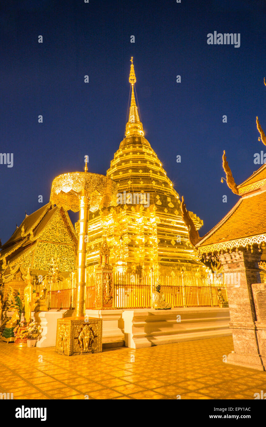 Wat Phra That Doi Suthep, Temple, Golden Chedi, Chiang Mai, Northern ...