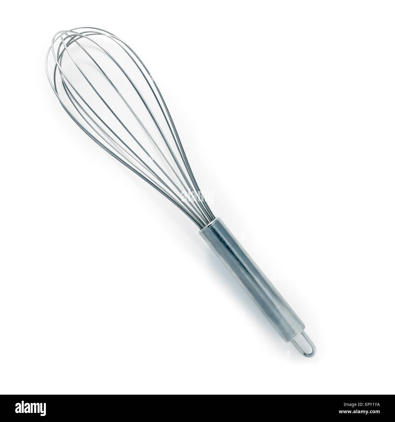 stainless wisk isolated on a white background Stock Photo - Alamy