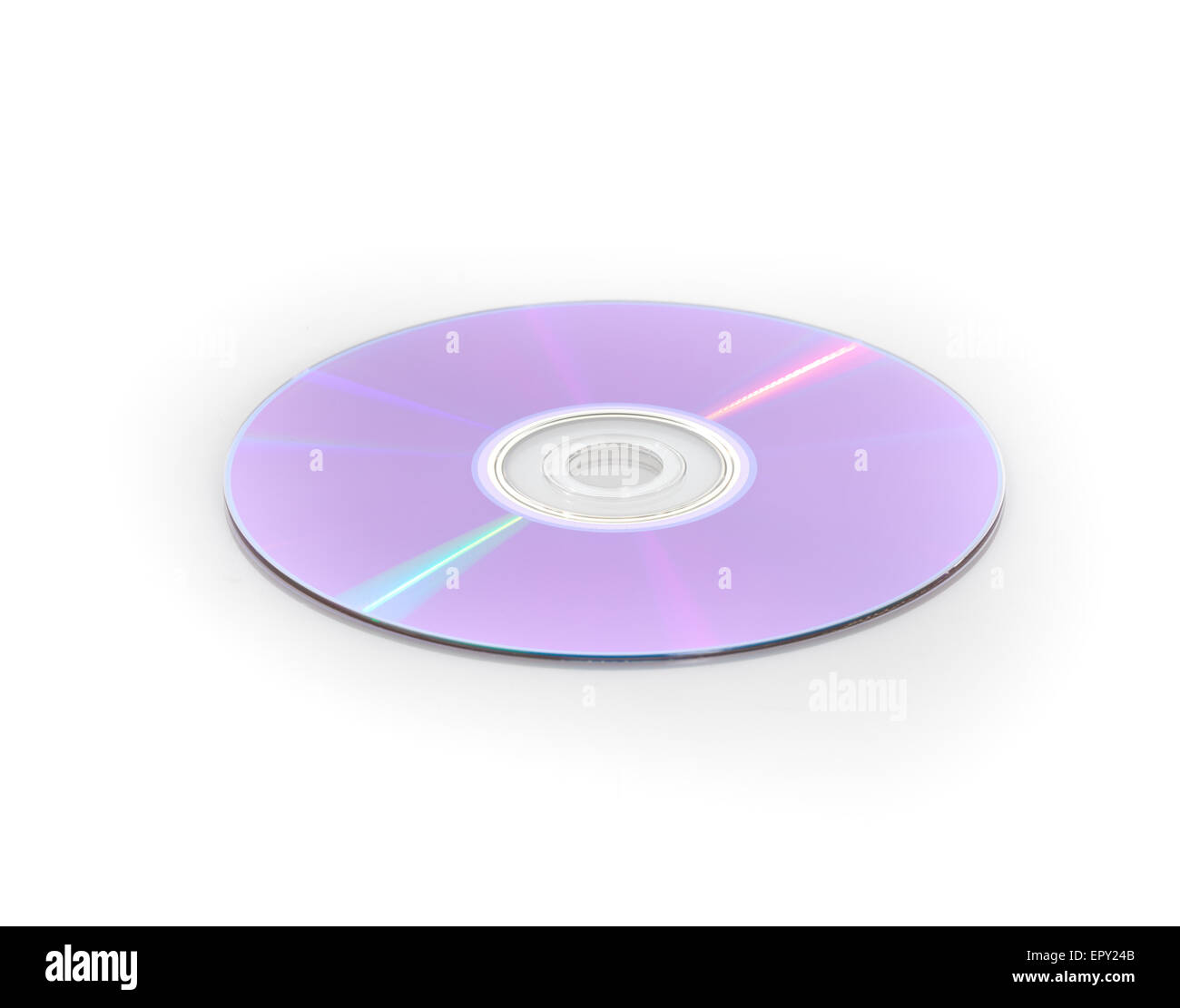 single dvd isolated on a white background Stock Photo - Alamy