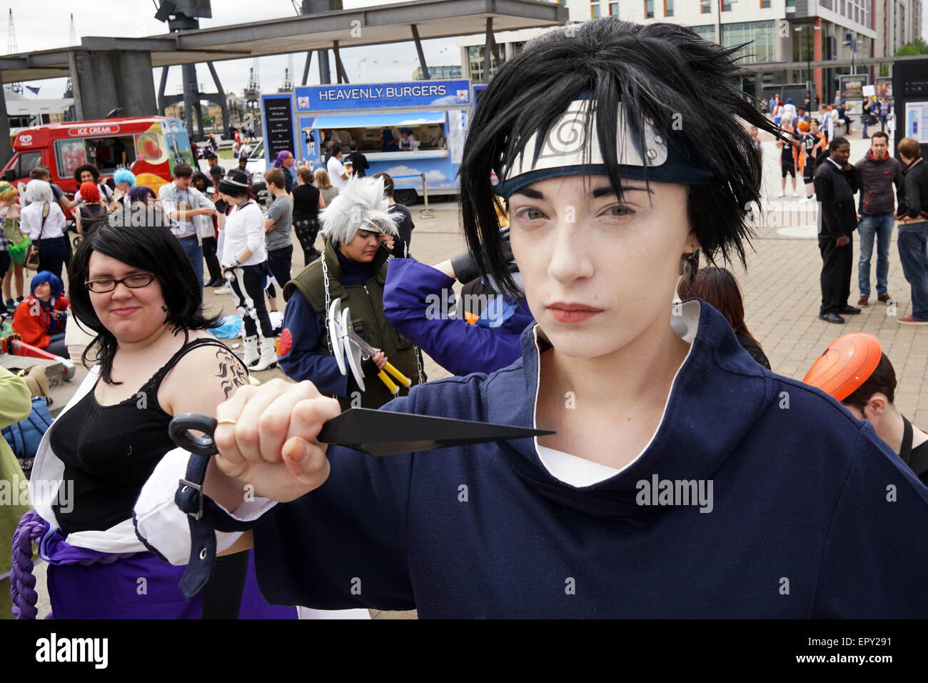 London, UK. 22nd May, 2015. People in customs of their favourites ...