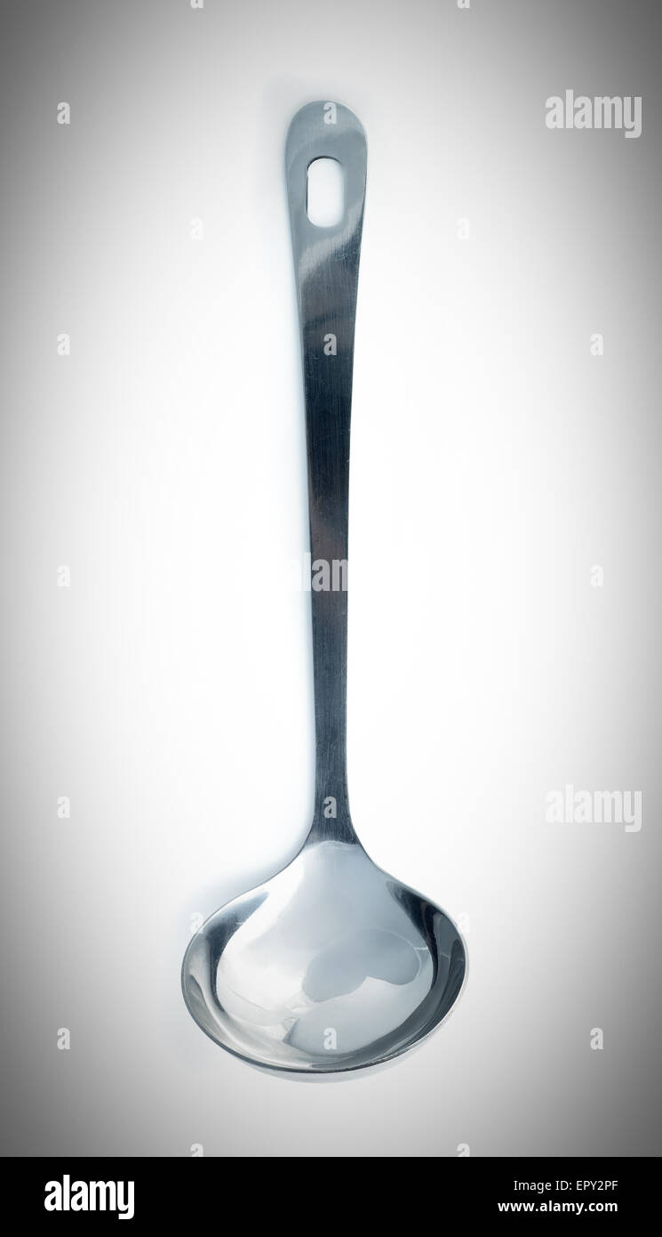 top view laddle isolated on a white background Stock Photo - Alamy